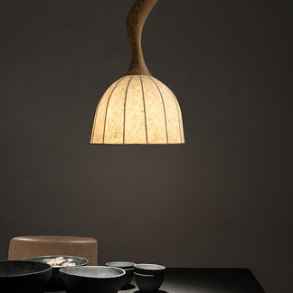 Elowen Twisted Wood Pendant Light – Keyming